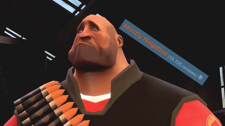 Team Fortress 2 Reviews on Steam Drop to “Mostly Negative” — Raider King