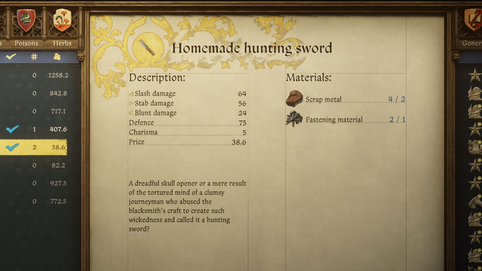 Kingdom Come Deliverance 2: All Blacksmithing Recipes List (How to Get ...