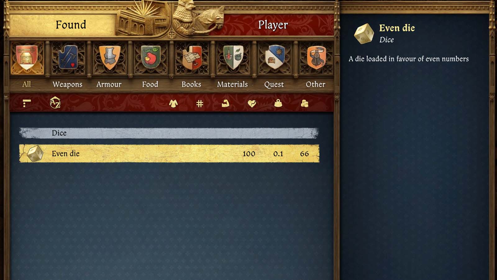 Kingdom Come Deliverance 2: All Dice List (Probabilities, Locations ...