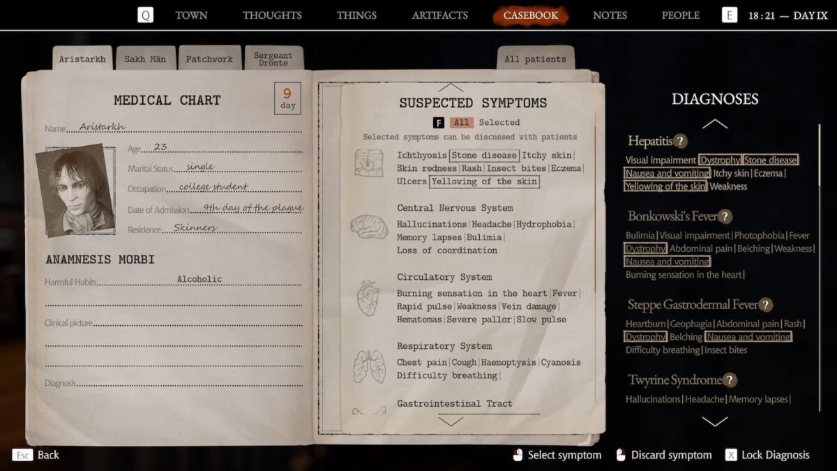 Pathologic 3 – All Patient Diagnoses Guide
