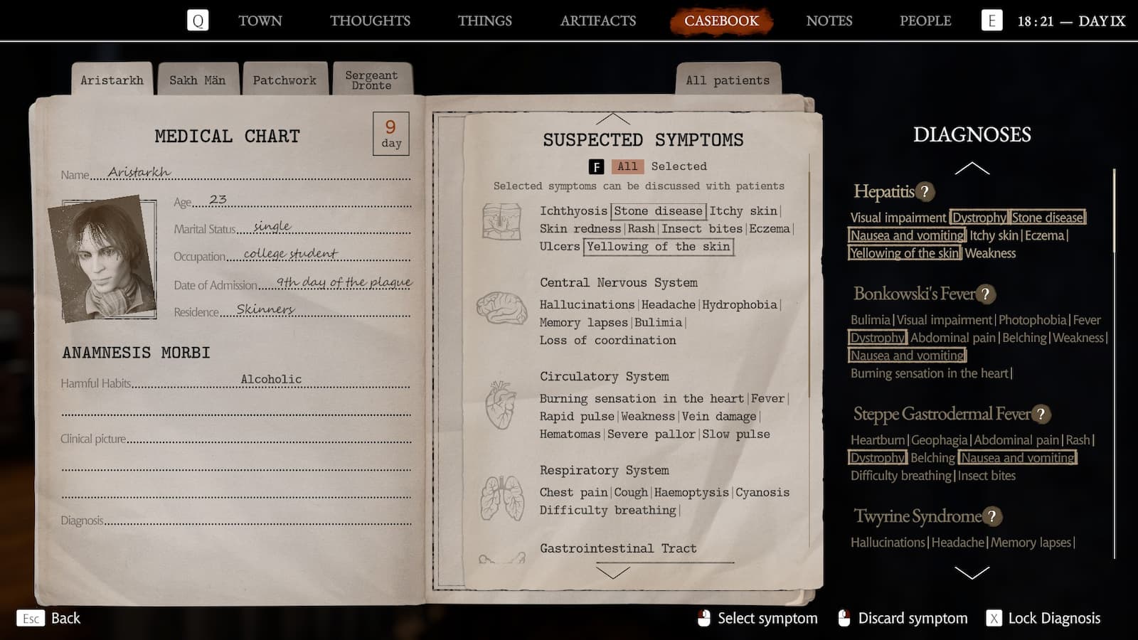 Pathologic 3 – All Patient Diagnoses Guide
