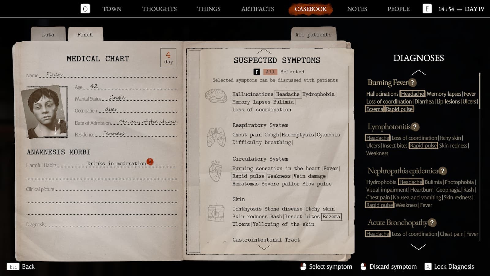 Pathologic 3 – All Patient Diagnoses Guide