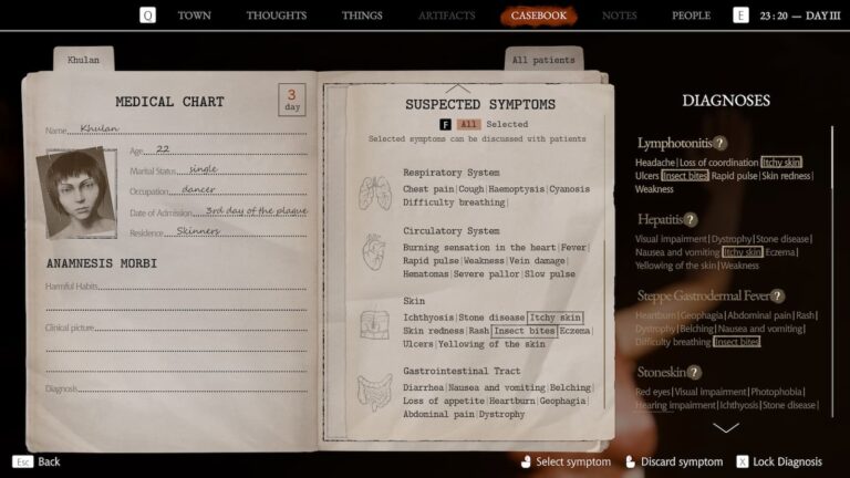 Pathologic 3 – All Patient Diagnoses Guide