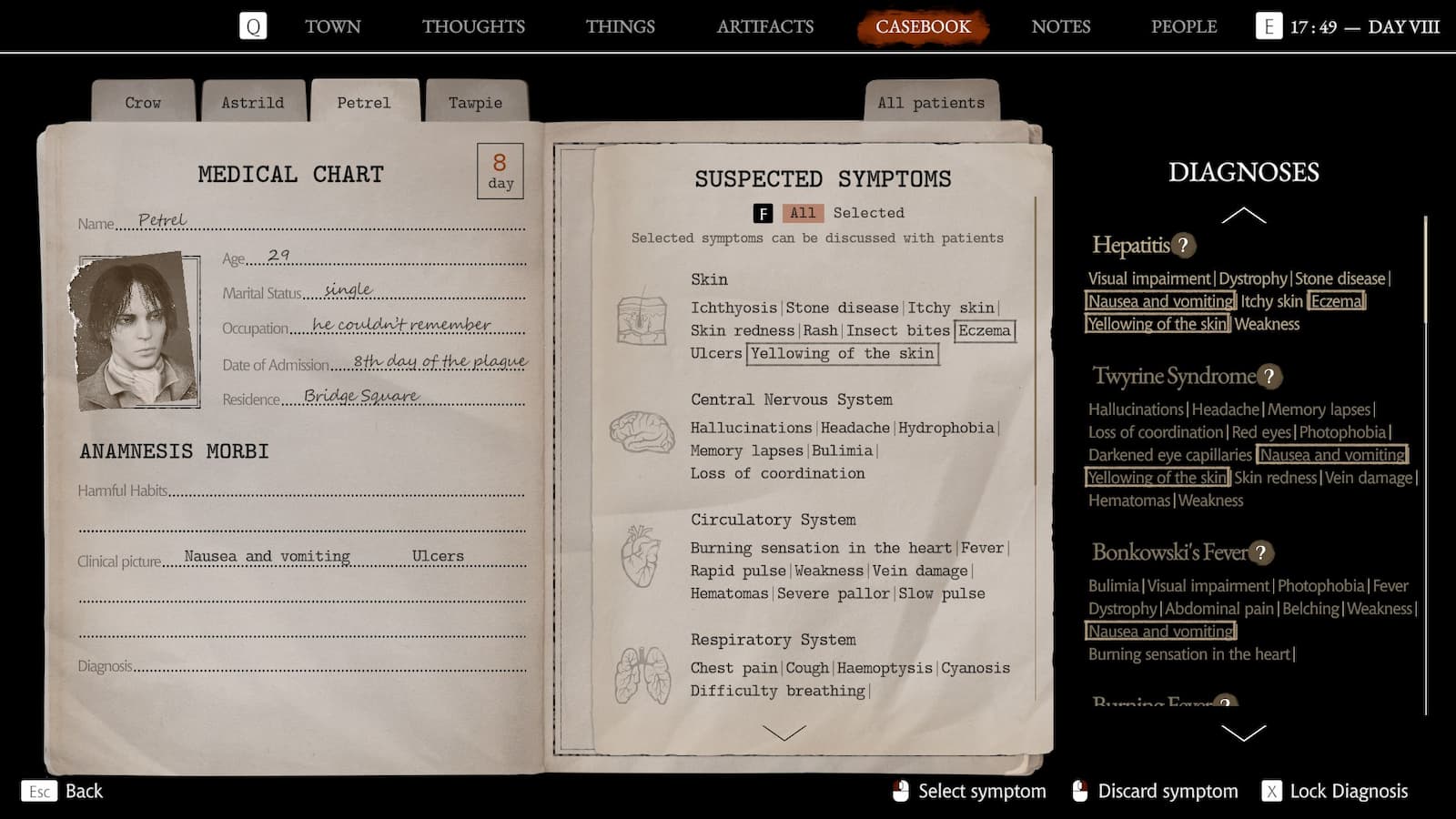 Pathologic 3 – All Patient Diagnoses Guide
