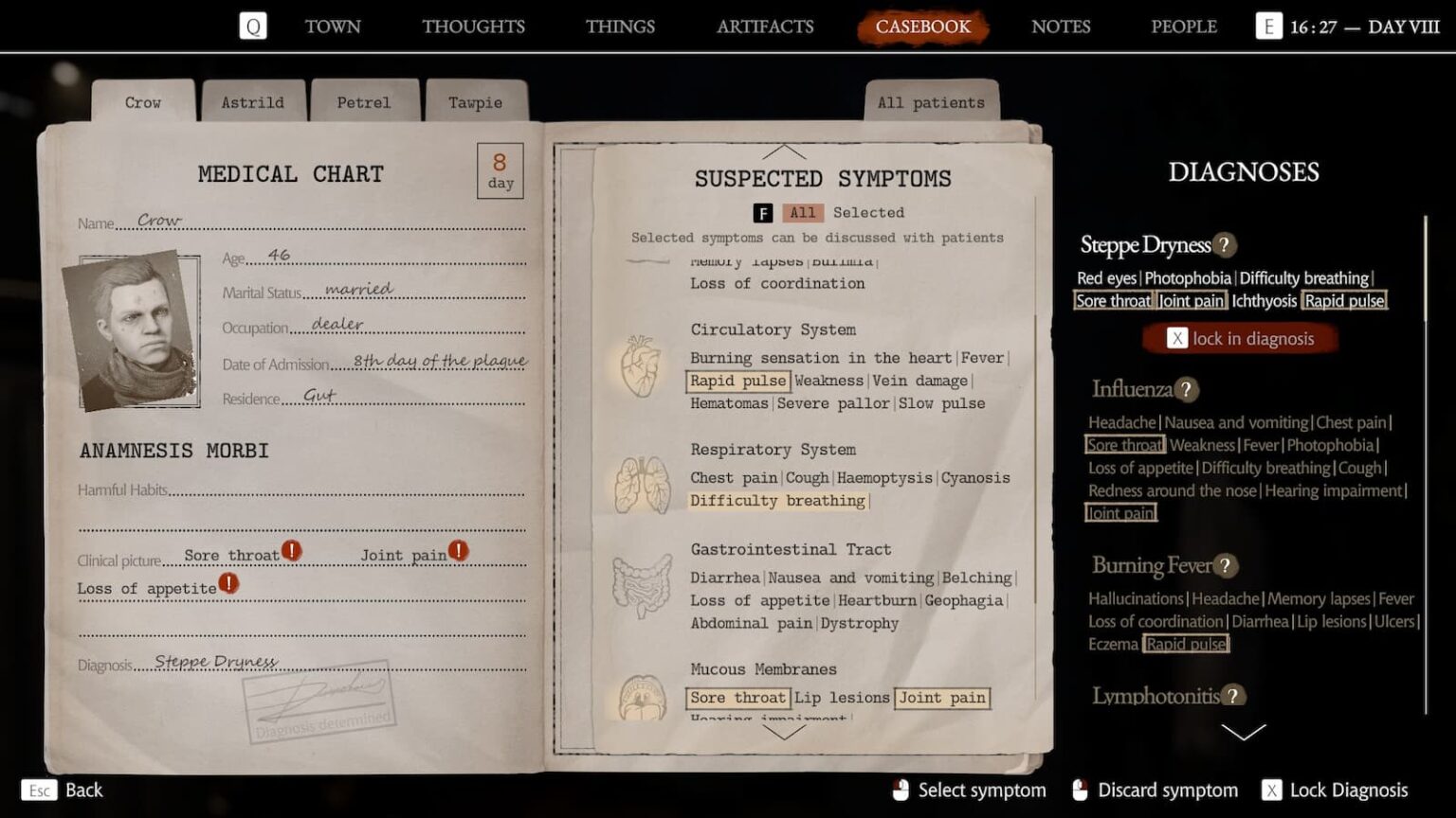 Pathologic 3 – All Patient Diagnoses Guide
