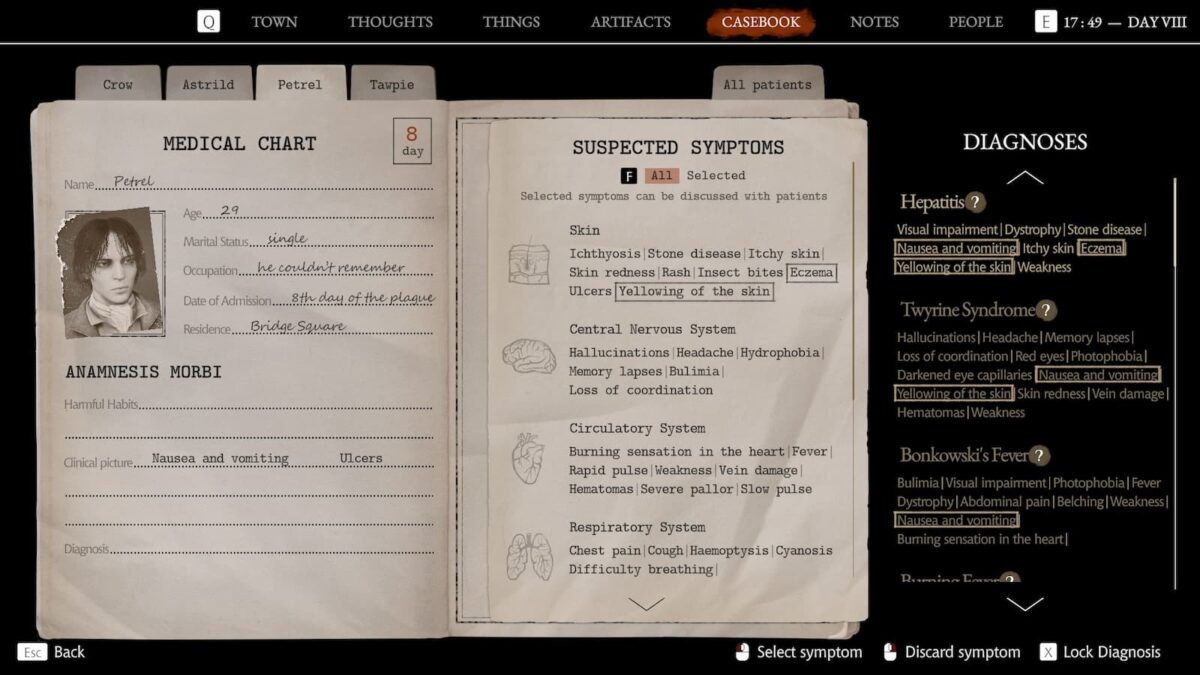 Pathologic 3 – All Patient Diagnoses Guide
