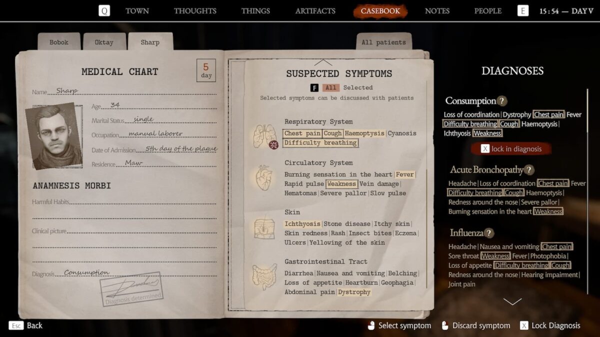 Pathologic 3 – All Patient Diagnoses Guide