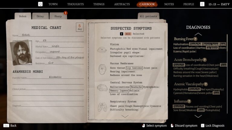 Pathologic 3 – All Patient Diagnoses Guide